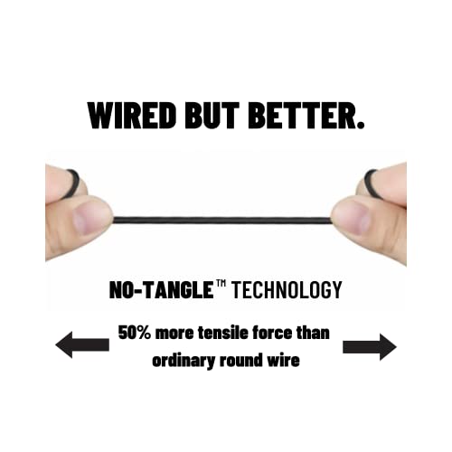 SonicPower No-Tangle Wired Earbuds (White)