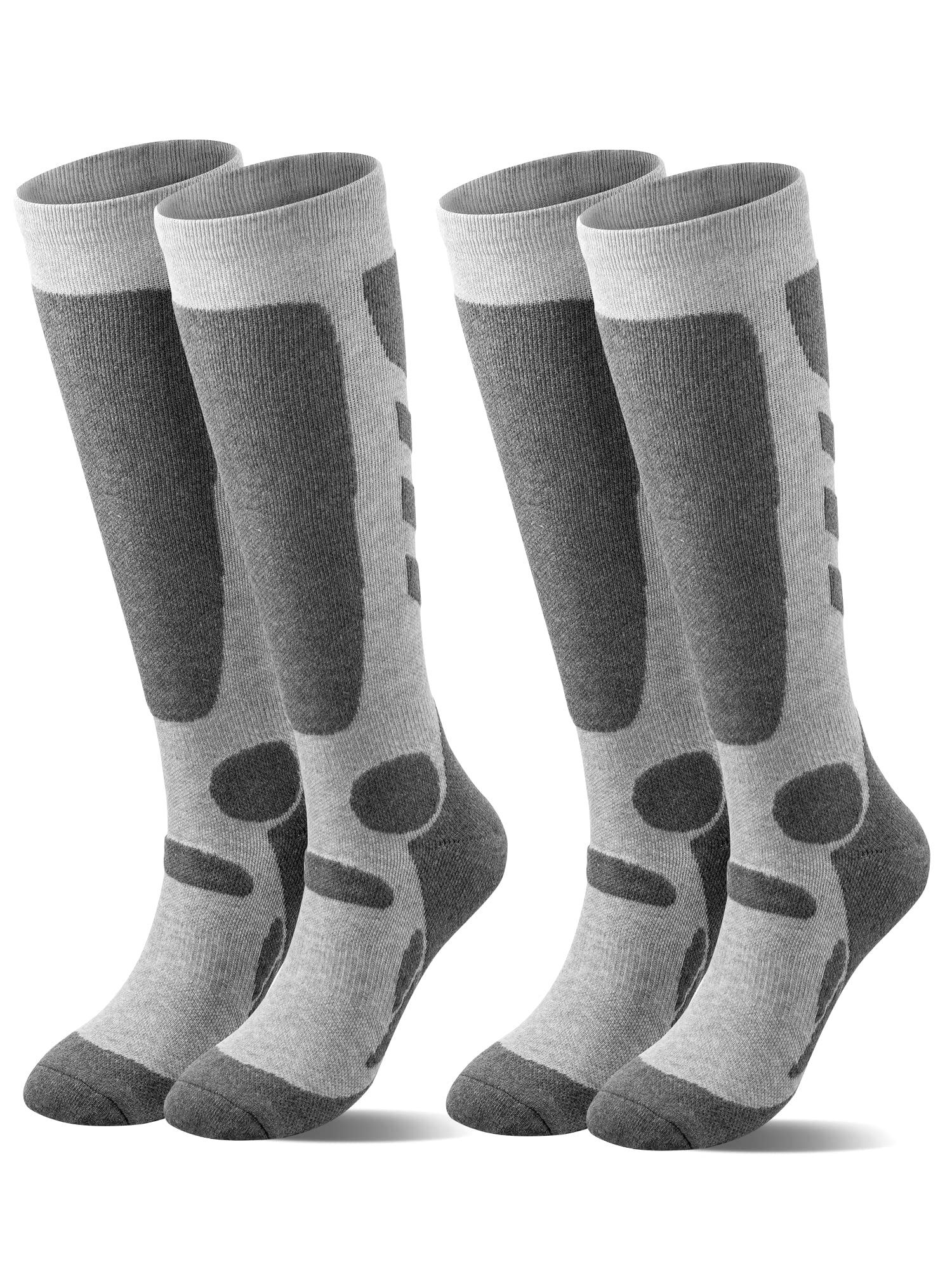 Kayzadd Skiing Socks for Men, Cold Weather Hiking Snowboarding Socks Thermal Knee High Warm Socks