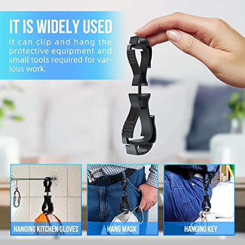 NANHONG Glove Clips, Glove Holder, Glove Clips For Work, Glove Holder Clip, Work Gloves, For Duty Belt, For Construction