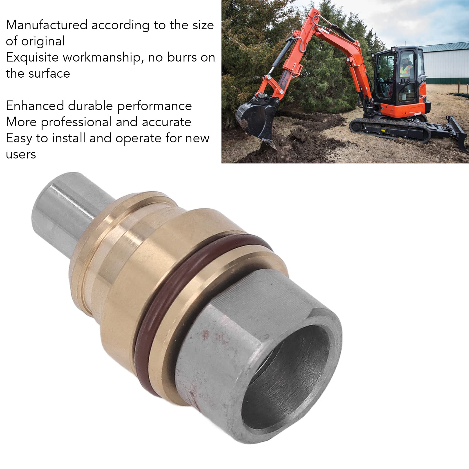 LiebeWH 4Pcs Excavator Joystick Handle Hydraulic Button Controller Replacement Brass Excavator Accessories for Kubota