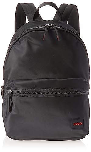 HUGO Men's Square Logo Nylon Backpack