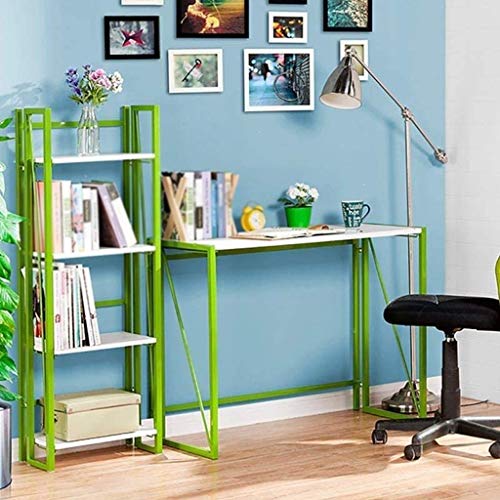LIRUXUN Creative Folding Desk, Stylish Learning Computer Desk Home Desk Writing Desk Long, Green