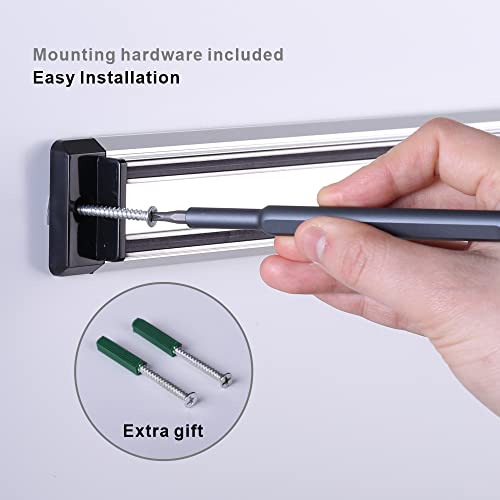 KITCHENDAO Magnetic Knife Rack - 17.5 inch - Knife Holder for Wall with Magnet -Knife Storage Bar Strip - Aluminum - Metal Knives, Utensils and Kitchen Sets Holder