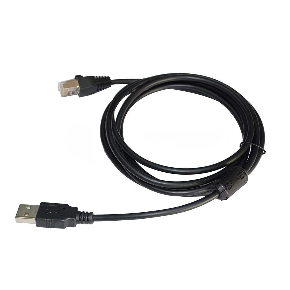 RIKYJIC USB to RJ50 10P10C Data Cable for Newland Scanner Connecting Computer(1.8 Meters)