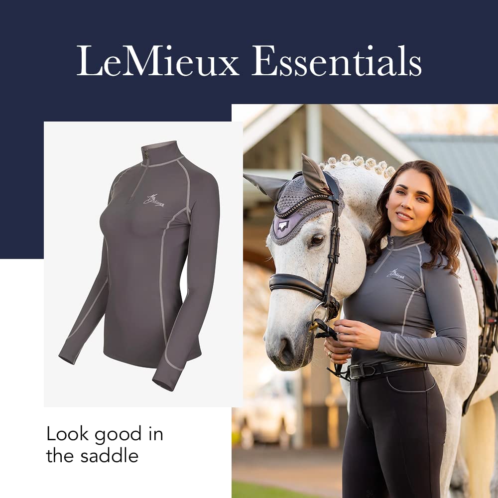 LeMieux Women’s Base Layer Top - Athletic Thermal Shirts - Equestrian Apparel & Gear for Horseback Riding - (Chilli - US10)