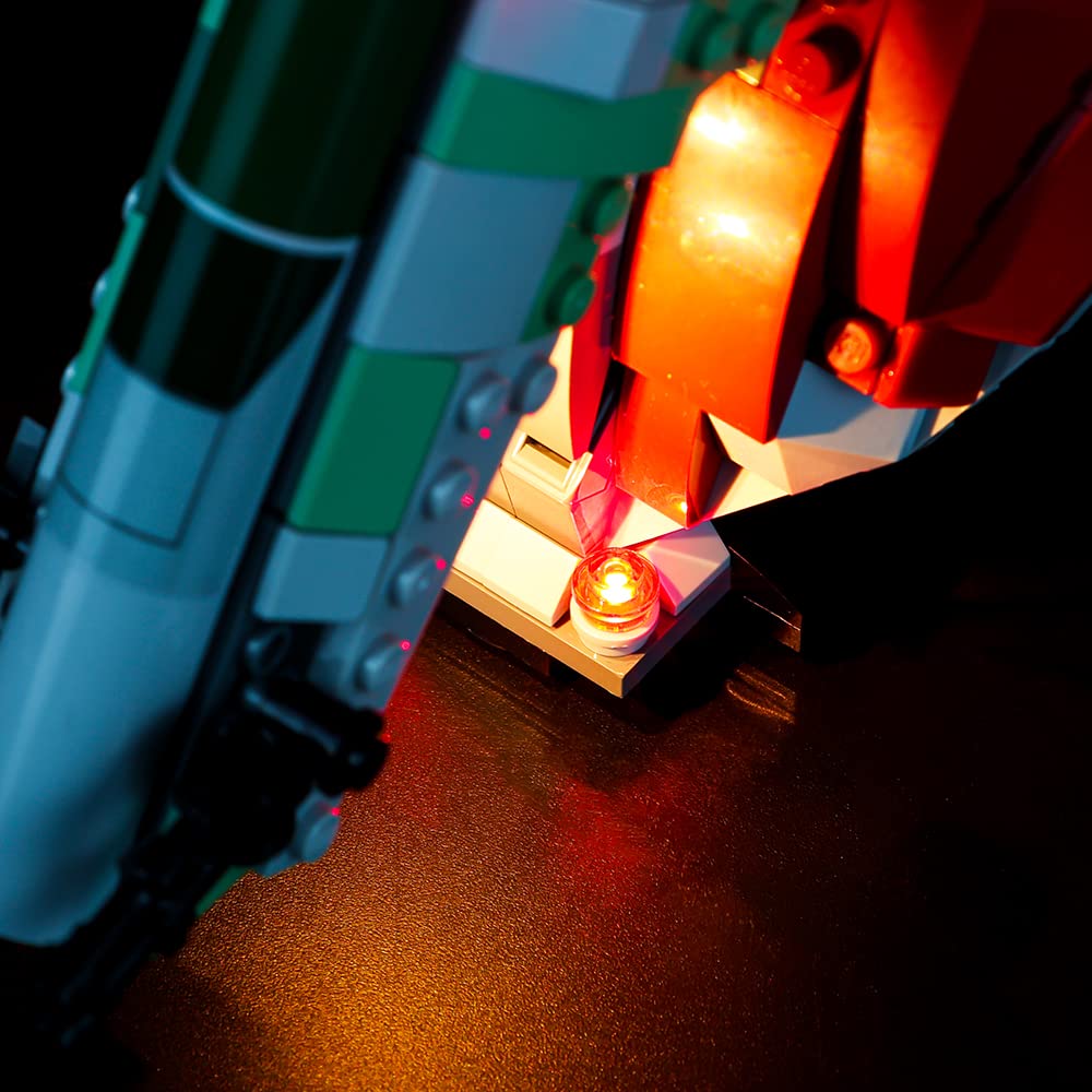Lighting Kit for Boba Fett’s Starship, Decoration LED Lights for Lego 75312 Building Blocks Model (Not Include The Lego Set)