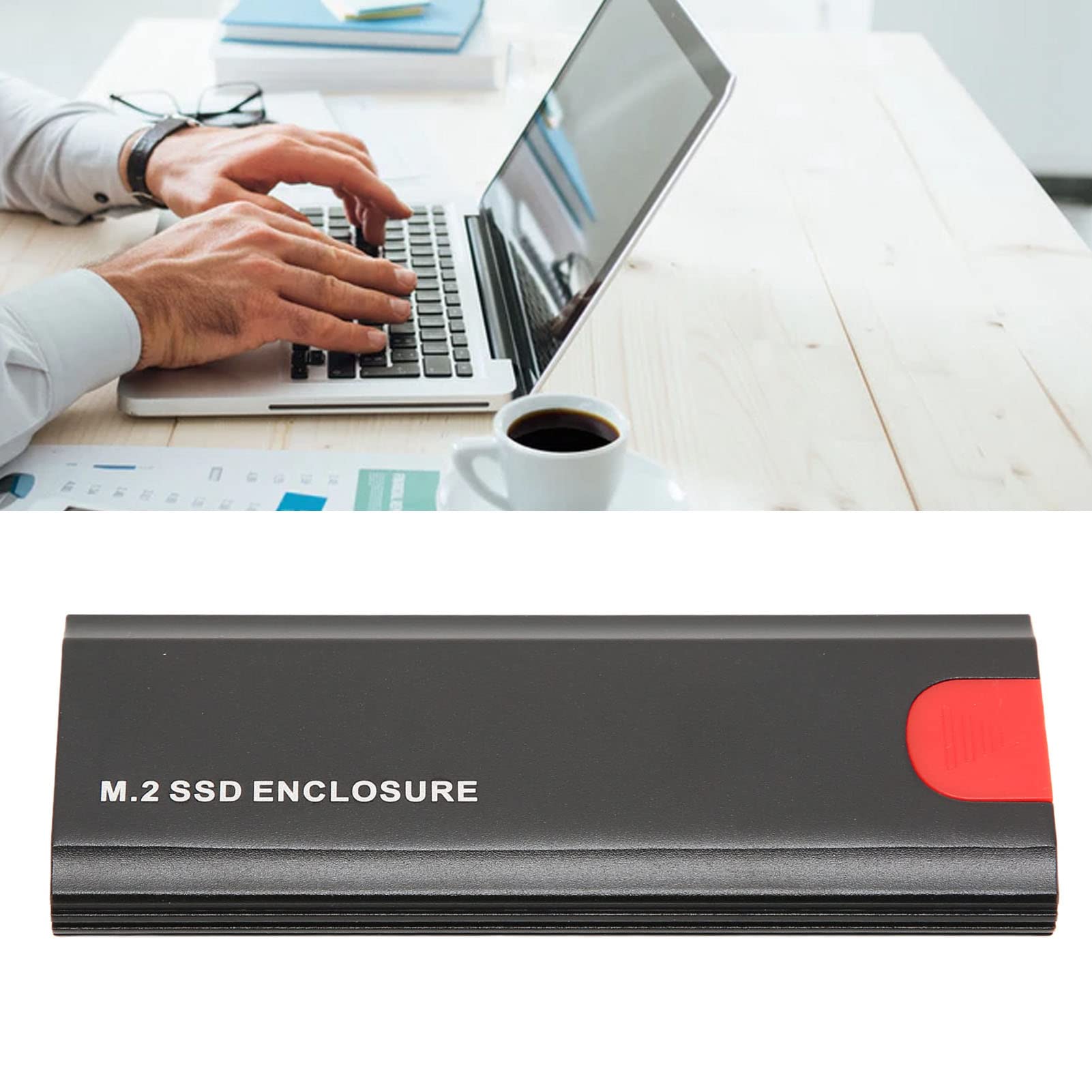 M.2 NVME SSD Enclosure, 2TB M.2 SSD Enclosure Compatible with UASP Ultrathin High Speed Aluminum Alloy Enclosure for 2230 SSD