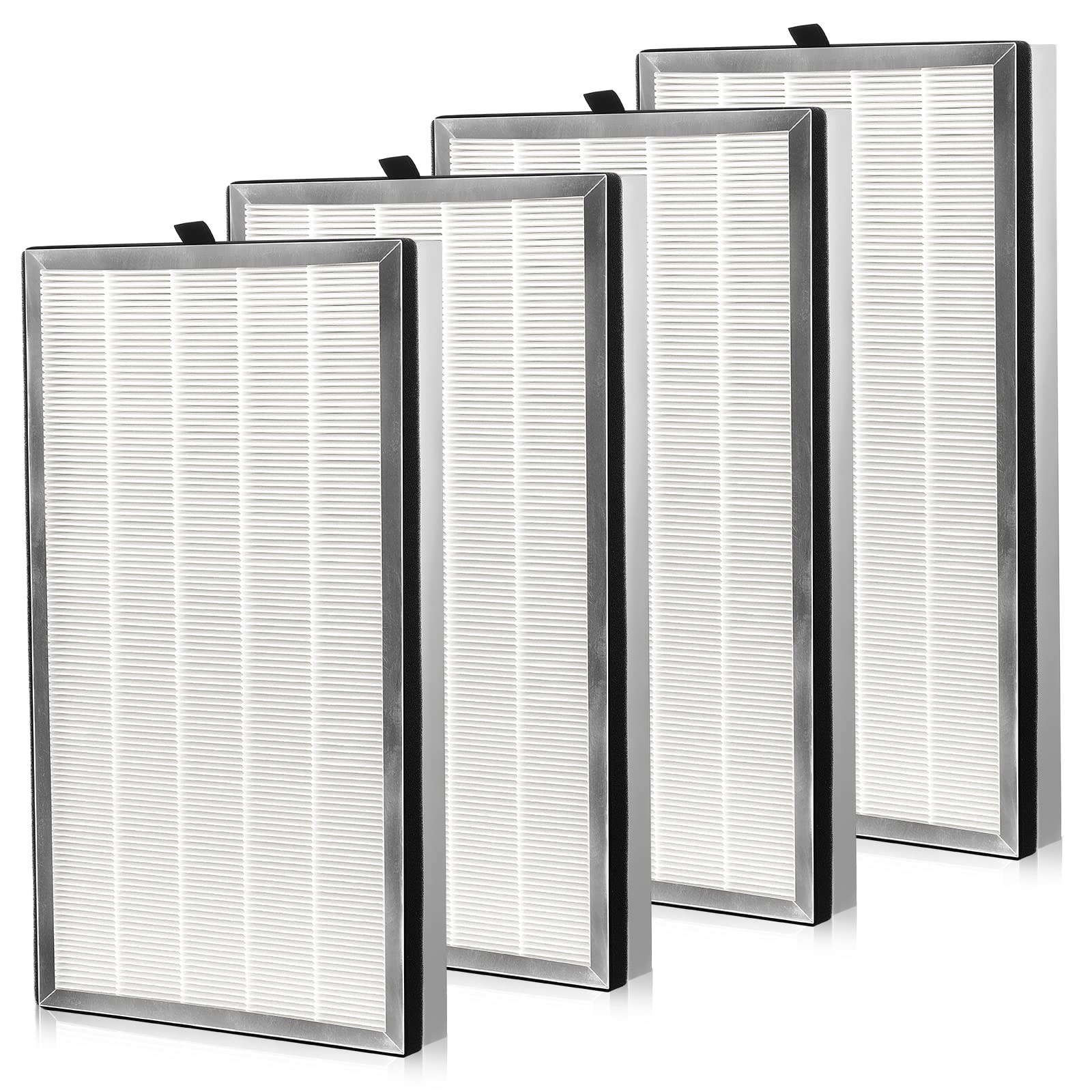 LINNIW H13 True HEPA Replacement Filter, Compatible with MA Air Purifier 112 Series, 3-stage Pre-filter, H13 True HEPA and Activated Carbon Filter Set, 4 Pack