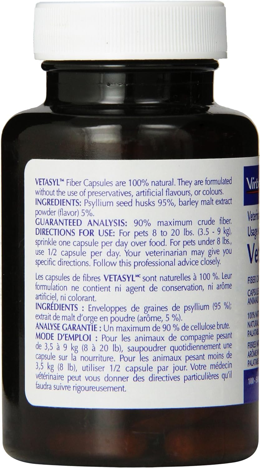 Virbac Vetasyl Fiber Supplement (100 Capsules)