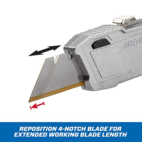LENOX TOOLS Utility Knife, 3-Blade, Retractable, Foldable and Portable, Blade Storage (LXHT10600)