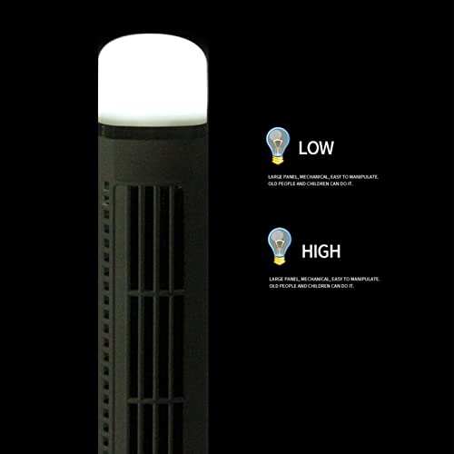 Ongmies Tower Fan Cooling Standing Fan for Bedroom Home, Personal Portable Mini Small USB Fans, Electric Quiet Bladeless Desk Table Fan, Vertical Air Conditioner, 2 Mode Air Cooler (Black)