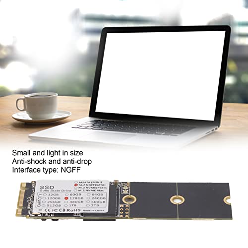 M.2 SSD,Internal Solid State Drive 64GB/120GB /128GB /240GB /256GB /480GB /512GB /1TB Optional,Universal SSD for Laptop Tablet PC M.2 NGFF SATA(128GB)