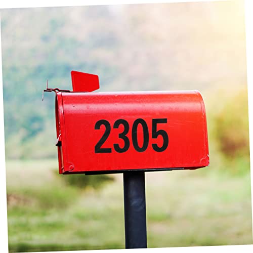 OSALADI Mailbox Numbers 12 Sheets Mailbox Digital Stickers Outdoors Stickers Outdoor Mailbox Scrapbooking Stickers Self Adhesive Door Numbers Mailbox Letter Stickers Label Pvc