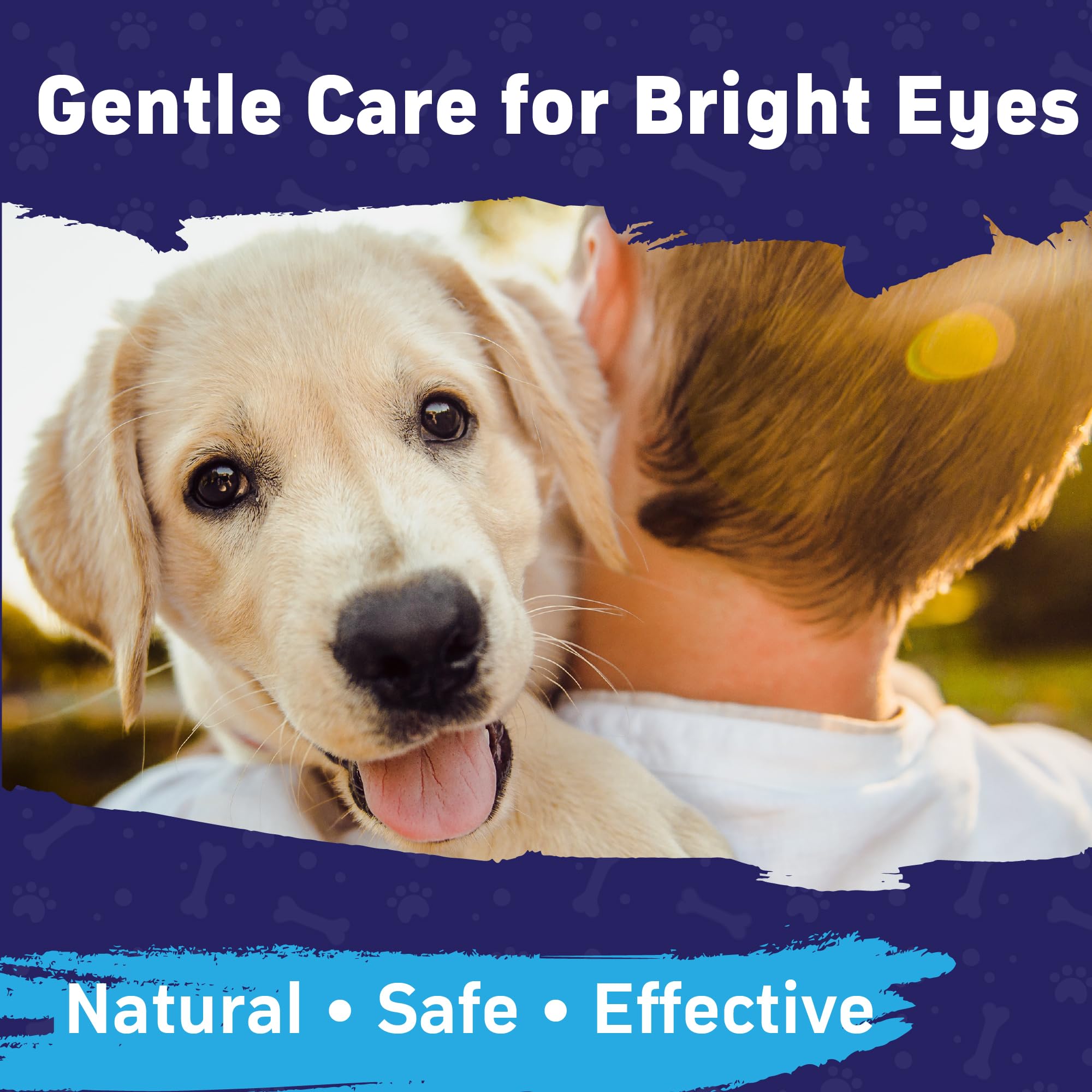 Spanielbuns Dog Eye Drops 200ml,All Natural Ingredients Eye Wash for Dogs and Cats, Cleanses Tear Stains, Mucus, Improves Allergy Symptoms and Dry Eyes(2pack)