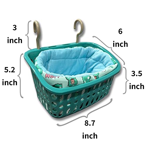 Rat Hammock for Cage Chew Proof,Guinea Pig Cage Accessories,Small Animal Removable Nest with Hanging Hammock Basket Bed Hideout for Ferret, Kitten, Squirrel, Chinchilla
