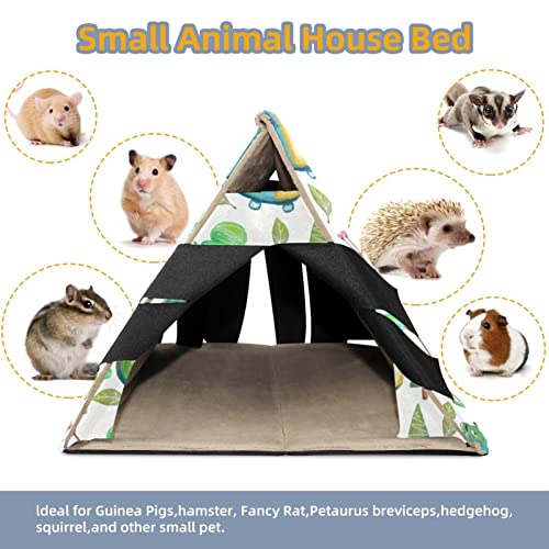 RATGDN Small Pet Hideout Funny Animal Baby Dinosaur Hamster House Guinea Pig Playhouse for Dwarf Rabbits Hedgehogs Chinchillas