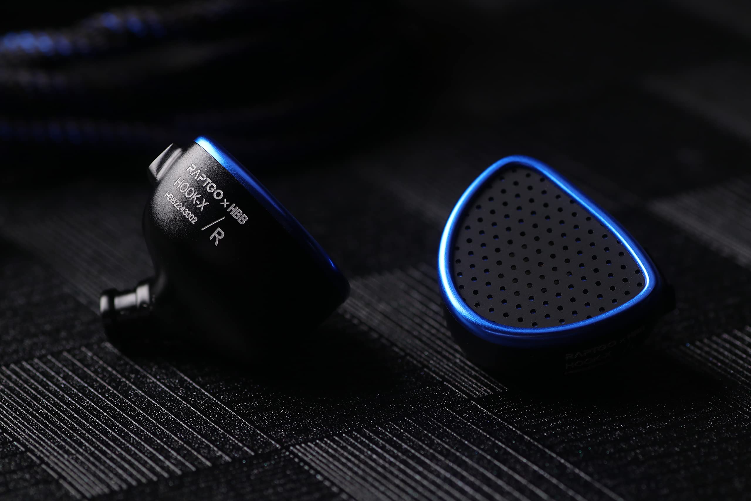 Linsoul RAPTGO x HBB Hook-X HiFi 14.2mm Planar Diaphragm Driver + PZT Driver in Ear Monitor with Open-Back Cavity, Interchangeable Plug 0.78 2pin OCC Cable, for Musician Audiophile