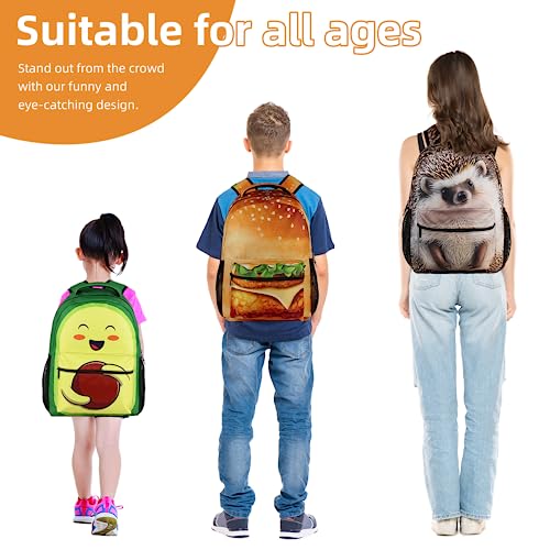 Owl Backpack for Boys Girls large 17-inch Laptop Travel Laptop Daypack School Bag with Multiple Pockets