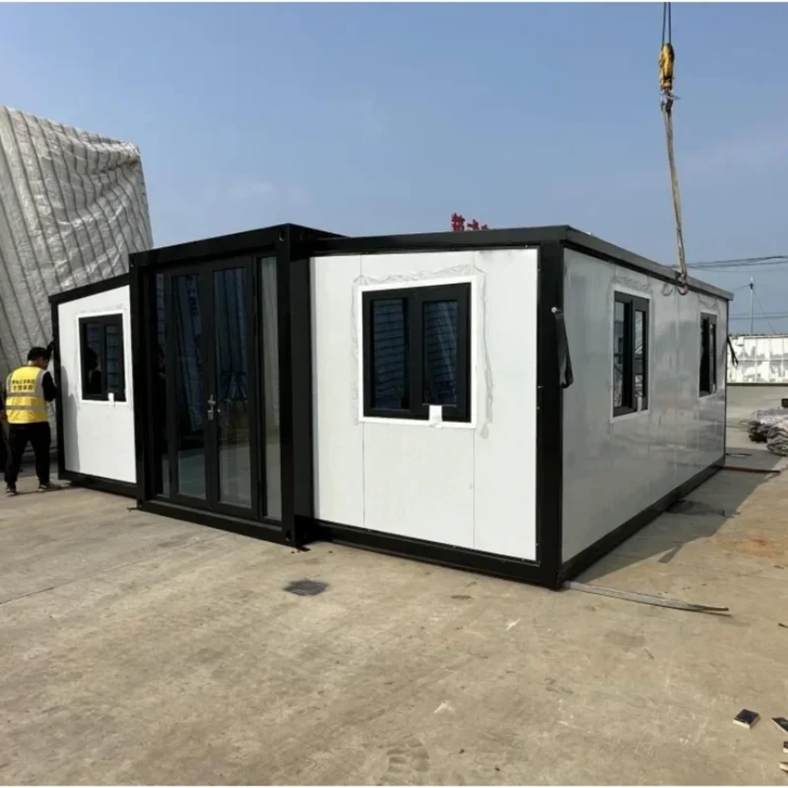 Mobile 20Ft Folding Prefabricated Container House Folding Prefabricated Container House Modular Design Prefab Container House