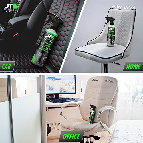 Sprayable Leather Cleaner & Conditioner, Protector for Car Interior Apparel Furniture Auto Interiors Car Seats Steering Wheel (Works on Natural, Synthetic, Pleather, Faux Leather and More) (16 Fl Oz)