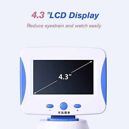 LIRUXUN 4.3‘’ TV Microscope Biological Laboratory Lad Electronic Digital LED Student Education