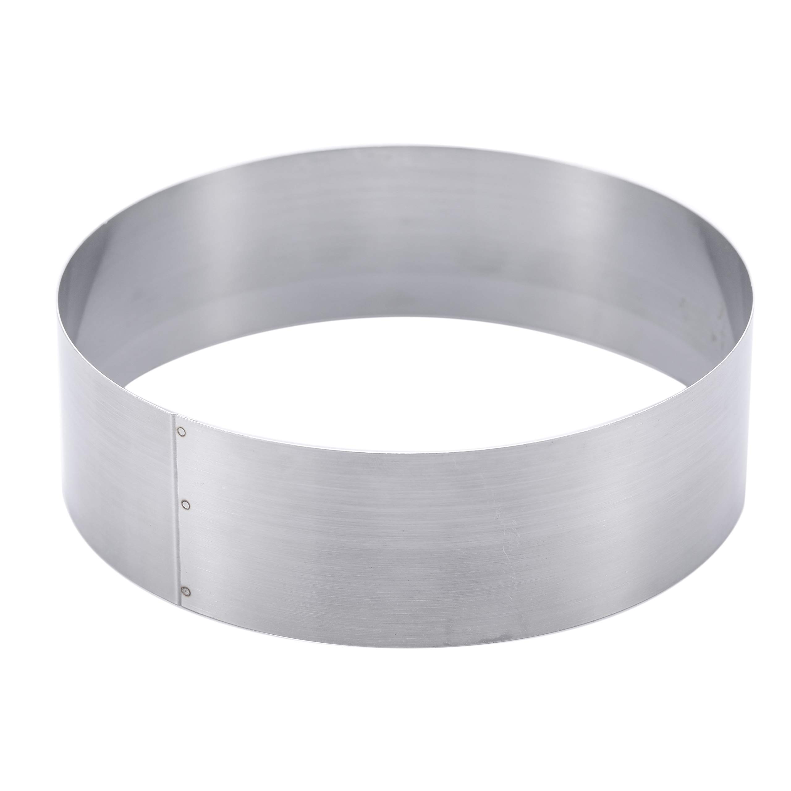 Large Round Cake Ring Set-4/6/8 Inch Biscuit Cutter Stainless Steel Circle Pancake Mold English Muffin Ring