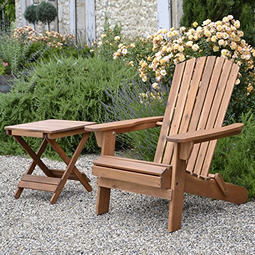Plant Theatre Outdoor Side Table - Small Folding Tables for Patio, Porch, Deck, Fire Pit, Backyard Party or BBQ, Made of Hardwood