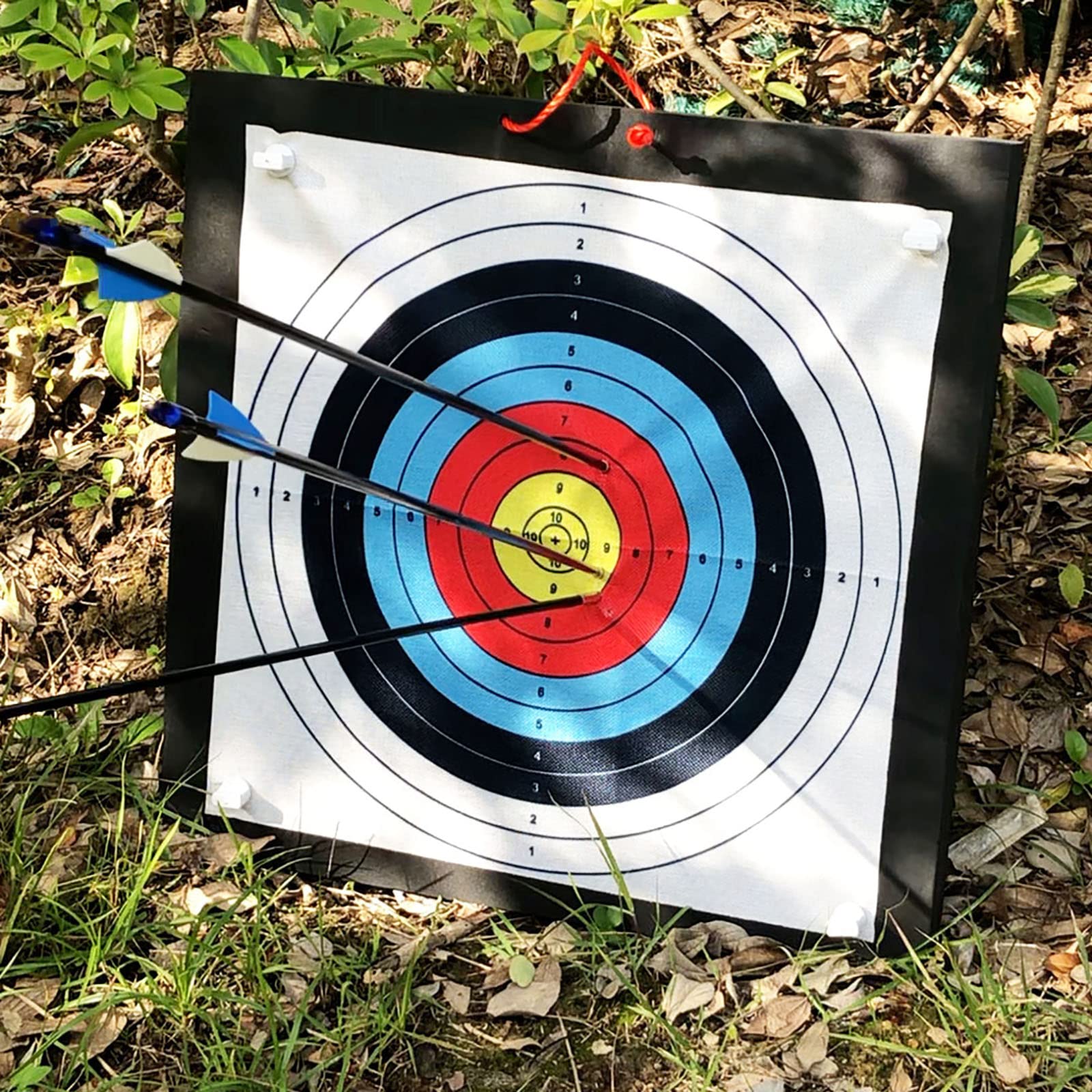 Linen Archery Targets 3pcs,Archery Targets for Backyard ,Durable Bow Arrow Targets for Hunting & Archery Targets,Target Practice Accessories(Standard Archery 16x16 in,10 Rings)