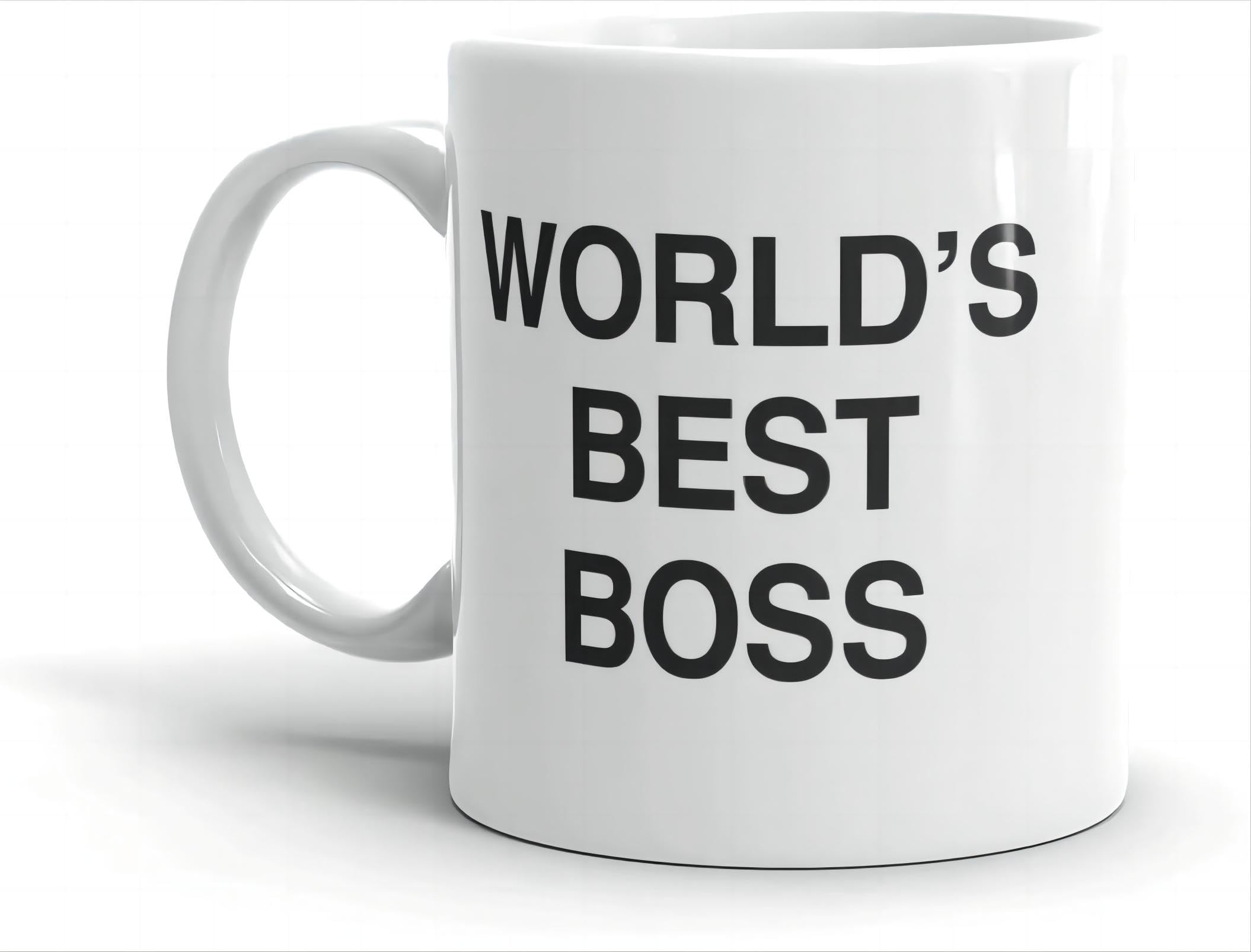Worlds Best Boss Mug, The Office Coffee Mug, Office Decor, Gift for Office Fans Boss Coworkers or Friends 11oz