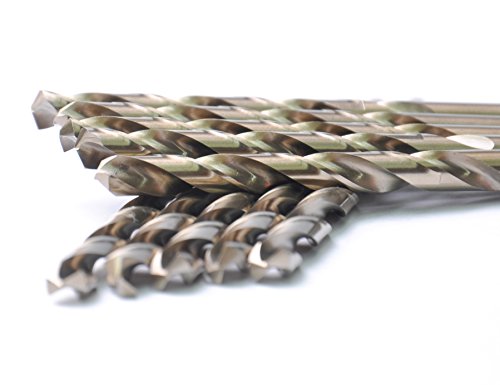 OXTUL 5PCS 5/16" Inch HSS General Purpose Heavy Duty Jobber Length Cobalt Twist Drill Bits,ideal for drilling on mild steel, copper, Aluminum, Zinc alloy etc.