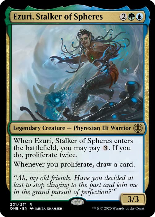 Magic: the Gathering - Ezuri, Stalker of Spheres (201) - Foil - Phyrexia: All Will Be One