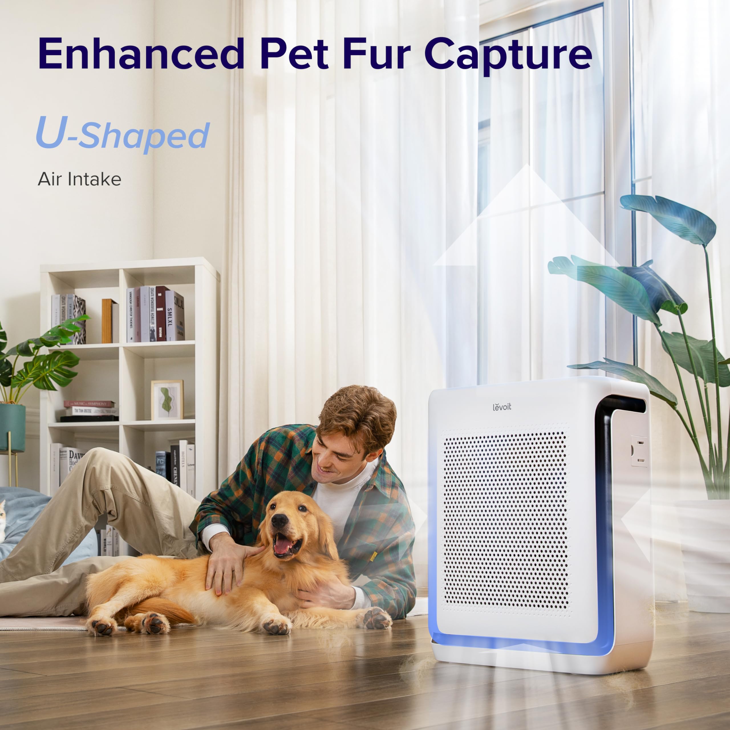 LEVOIT Air Purifiers for Home Large Room Up to 1900 Ft² in 1 Hr with Washable Filters & Vital 100S Air Purifier Replacement