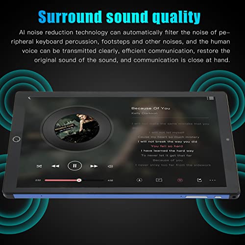 Naroote Tablet PC, 128GB ROM 100-240V 10.1 Inch Tablet (US Plug)