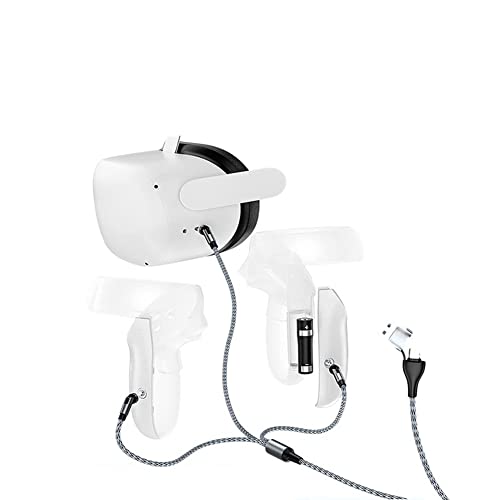 LIZZOT Magnetic Controllers Charging Cable for, Charging Dock Kit with 2 Batteries,Battery Cover,Charger Cable