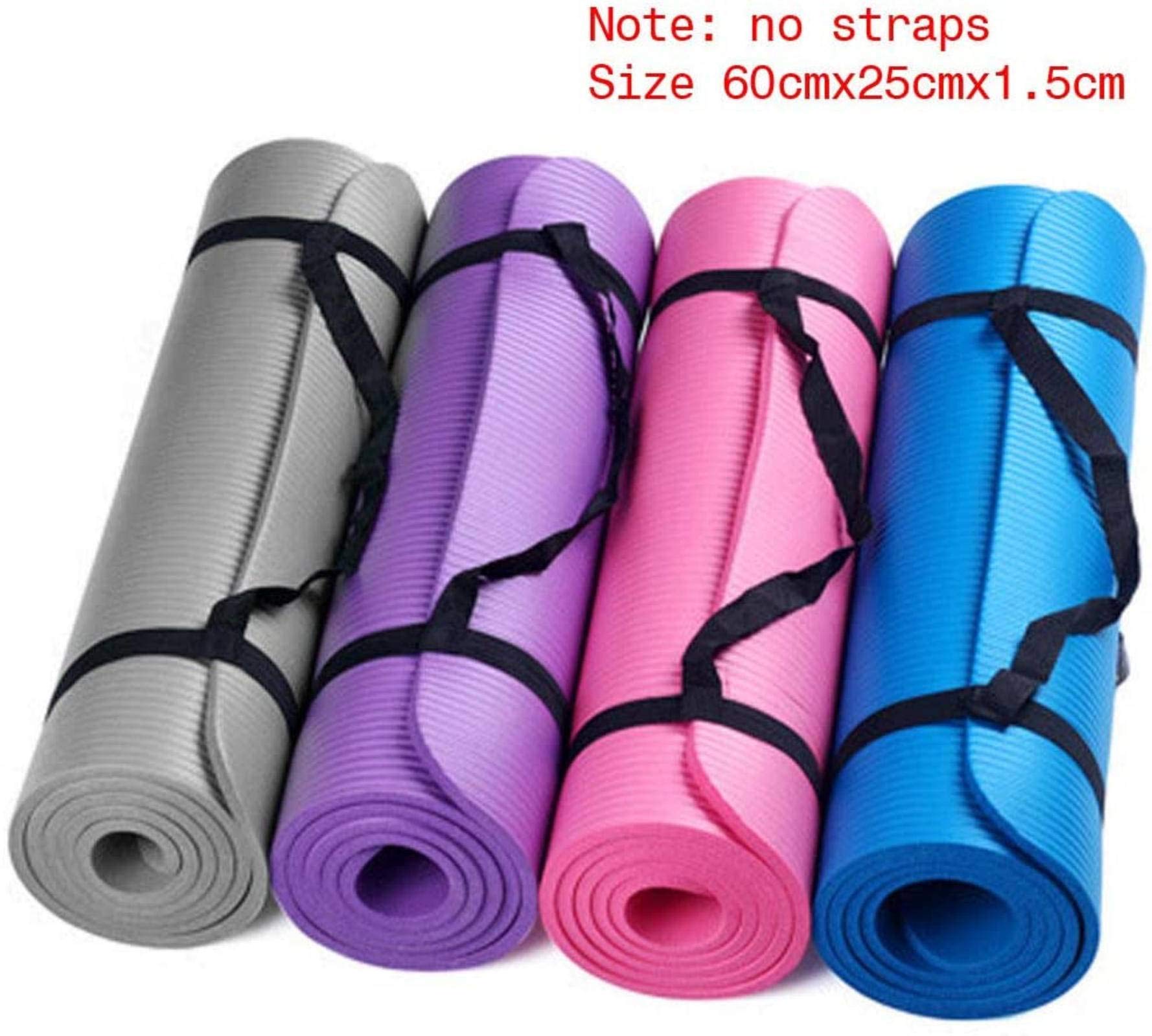 HJTCZHUANYONG Yoga Mat 15mm Beginner Non-Slip Mat Yoga Exercise Exercise Mat Home Pilates Mat Gym Exercise Mat