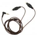 Replacement Audio Upgrade Cable for Sennheiser HD650 HD600 HD580 HD660S Massdrop HD6XX Headphones Cord 3.5mm Plug, 3.9ft