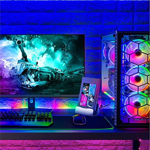Jopwkuin Computer Temp Monitor, Theme Editor PC CPU Data Monitor 3.5 Inch for Desktop