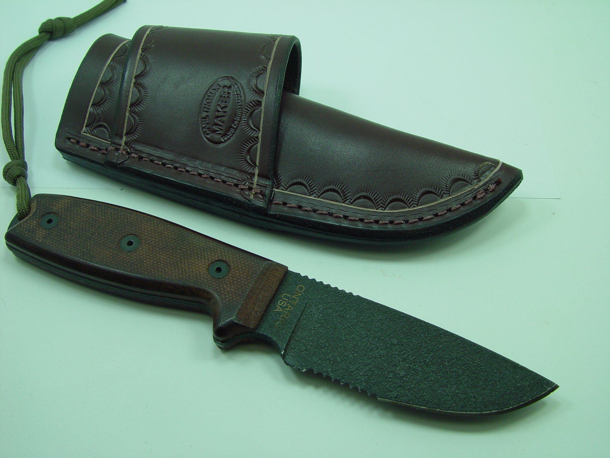 Leather Sheath for Rat 3 or Esse 3 Horizontal CrossDraw Made of 9 oz Leather. The Sheath is Dark Brown and can be Worn on The Left or Right Hand Side. Sheath Only.