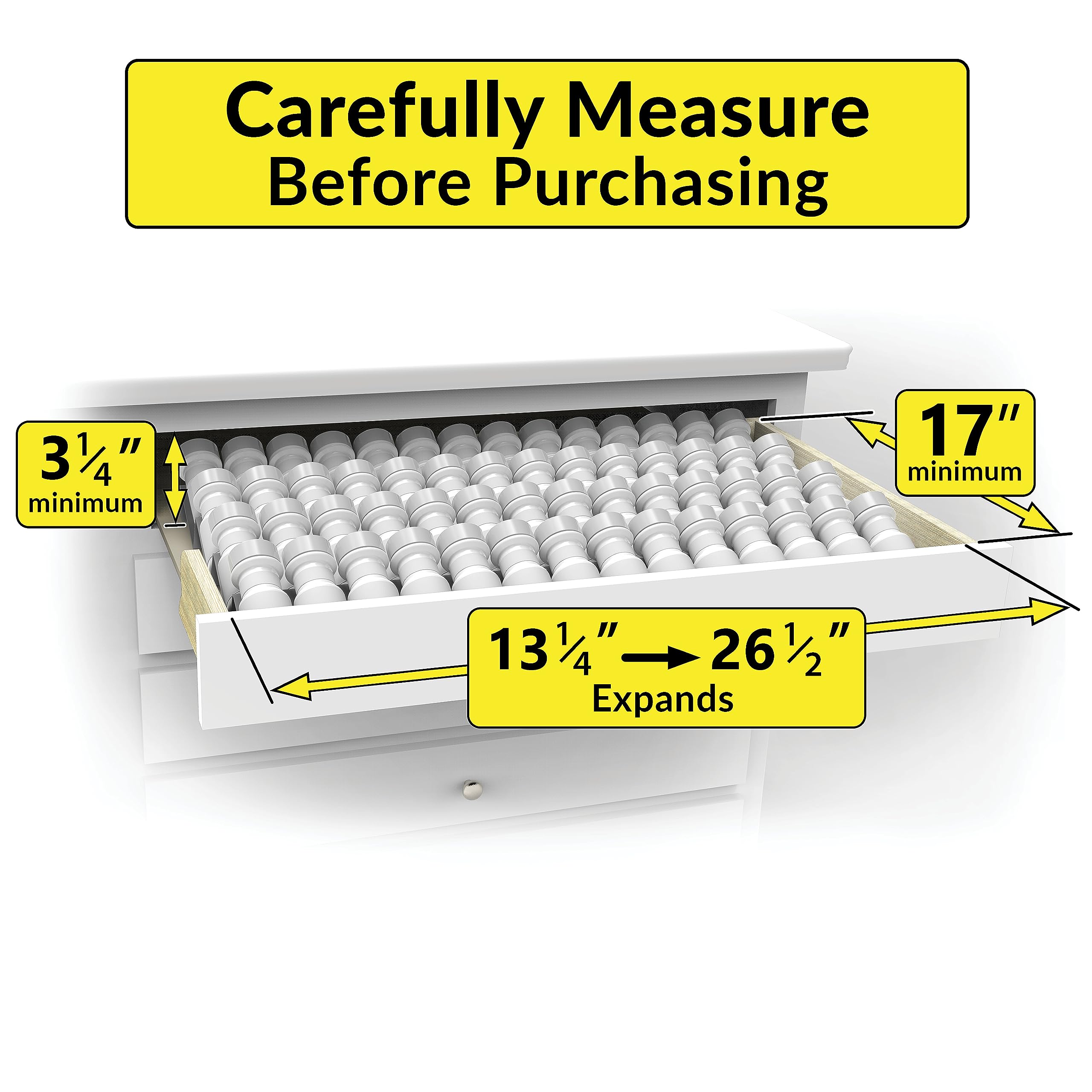 LYNK PROFESSIONALĀ® Expandable Organizer - Heavy Gauge Steel 4 Tier Spice Rack Insert Tray for Spice Jars, Herbs and Seasoning - Kitchen Cabinet Drawer Storage - Silver Metallic