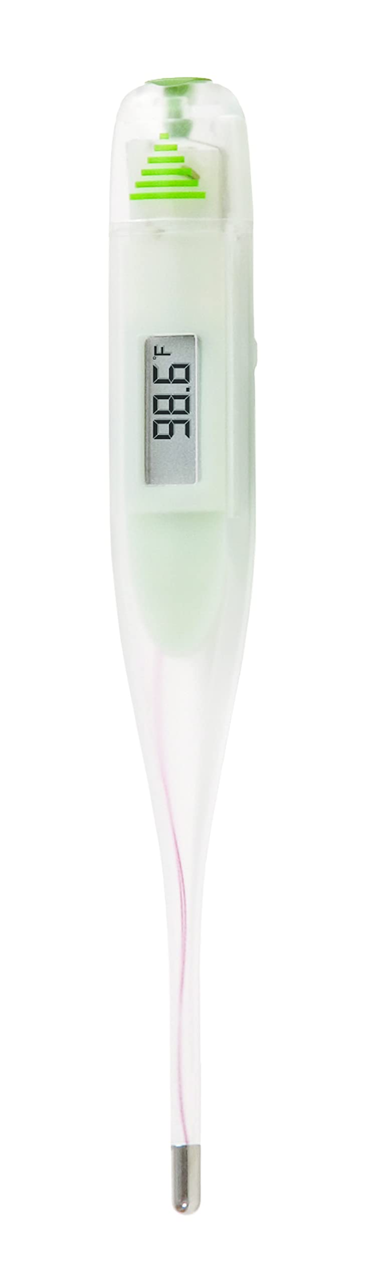 Veridian Healthcare Digital Thermometer | 60-Second Readout | Fahrenheit Measurements | Rigid Tip | Fever Alert | One-Year Warranty