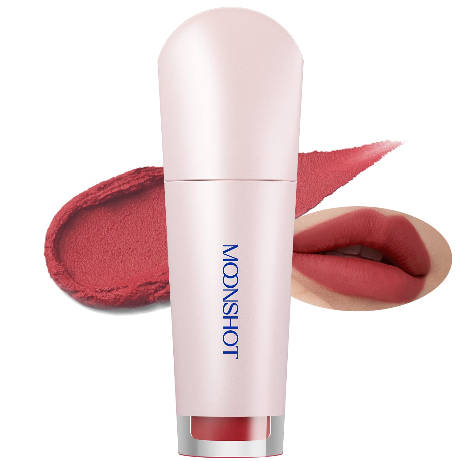 Moonshot Performance Lip Blur Fixing Tint – Velvet Matte Liquid Lipstain with Avocado Protein – Transfer Proof - Mood Enhancing, Moisturizing, and Long Wearing Lip Tint, 0.12 fl.oz. (06 Bang)