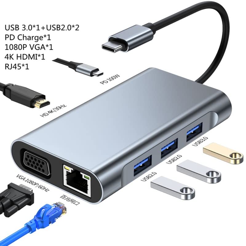 LLAMN Hub Splitter Multiport Adapter Laptop Adapter Mobile Phone Notebook high Speed Transmission