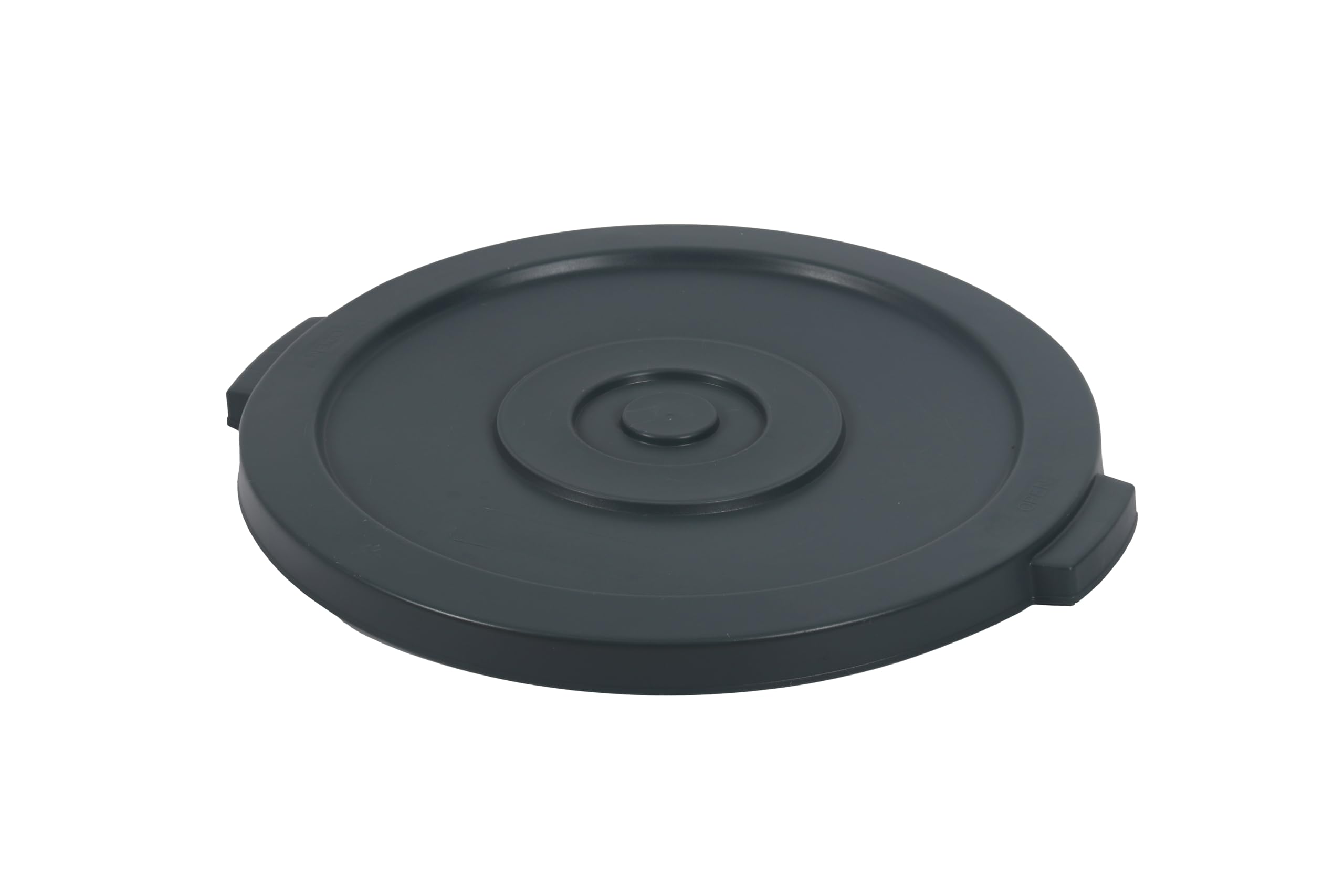 Round Trash Can Lid, Compatible with 32 Gallon Wastebasket Garbage Can, Gray Plastic