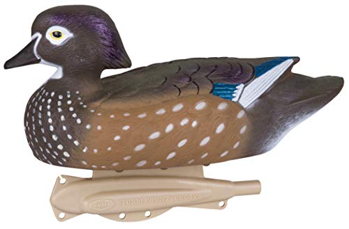 Flambeau Outdoors 8018SUV Storm Front 2 Wood Duck Decoys, Classic Floaters - 6-Pack