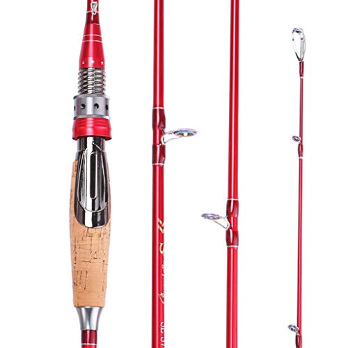 LHLLHL 2.1m 2.4m Spinning/Casting Portable Travel Rods 4 Section Lure Fishing Spinning Rods Ultralight Carp Rods ( Color : E , Size : 2.1 m )