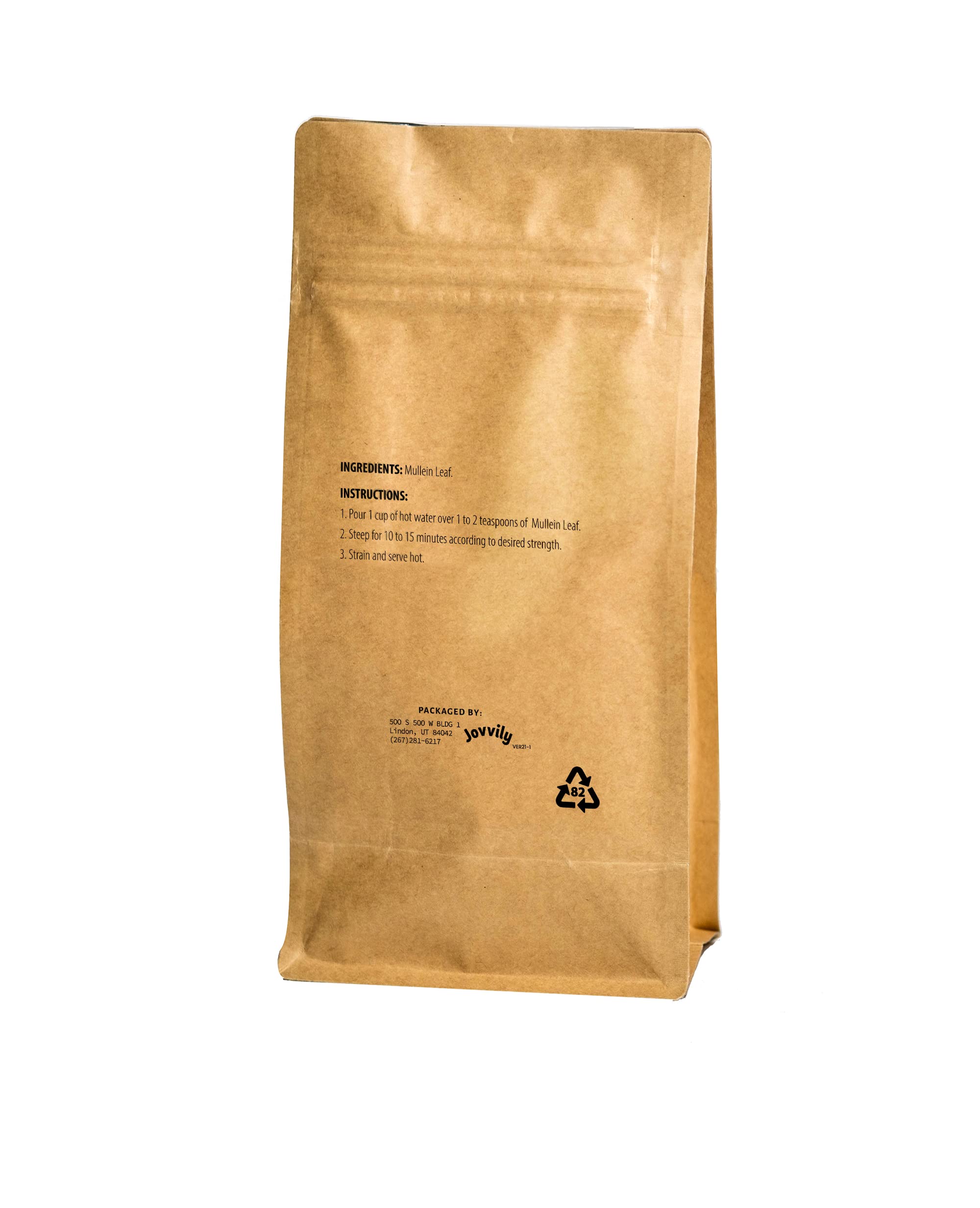 Jovvily Mullein Leaf - 8 oz - Cut & Sifted - Herbal Tea - Caffeine Free