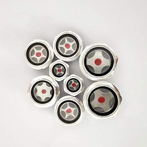 M10 M12 M14 M16 M18 M20 M22 M24 M26 M27 M30 M33 Male Thread Aluminum Alloy Hex Head Oil Sight Glass Window For Air Compressor - (Thread Specification: M27x1.5)