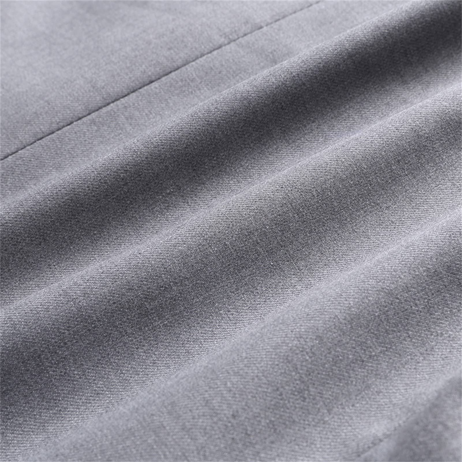 Men's Slim Fit Double Breasted Jacket Slim Fit Business Daily Prom Blazer Peak Lapel Groom Wedding Party Suit Coat (Grey,Large)