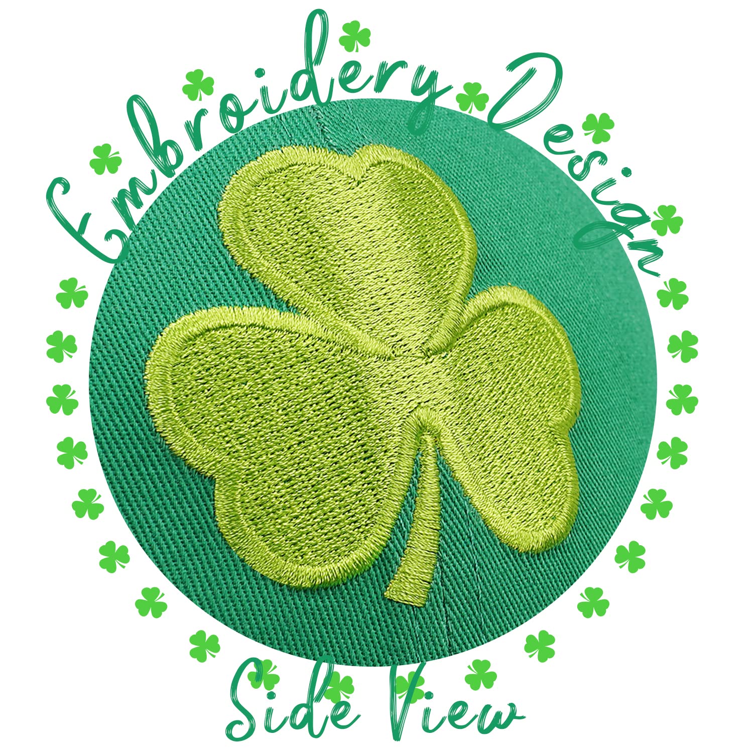LHSCVJSEKL St Patricks Day Hat Lucky Embroidered Baseball Cap Shamrock Hat Clover Saint Pattys Hat Men Women Green Adjustable