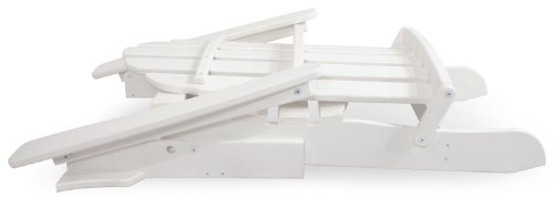 Trex Outdoor Furniture by Polywood TXA53CW Cape Cod Folding Adirondack Chair, Classic White